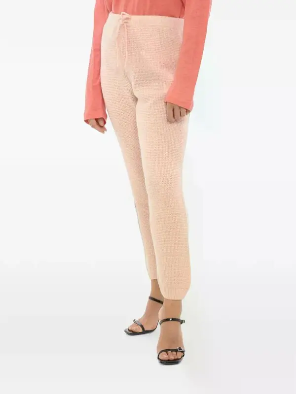 American Vintage Elasticated-waistband Knitted Trousers - Pink