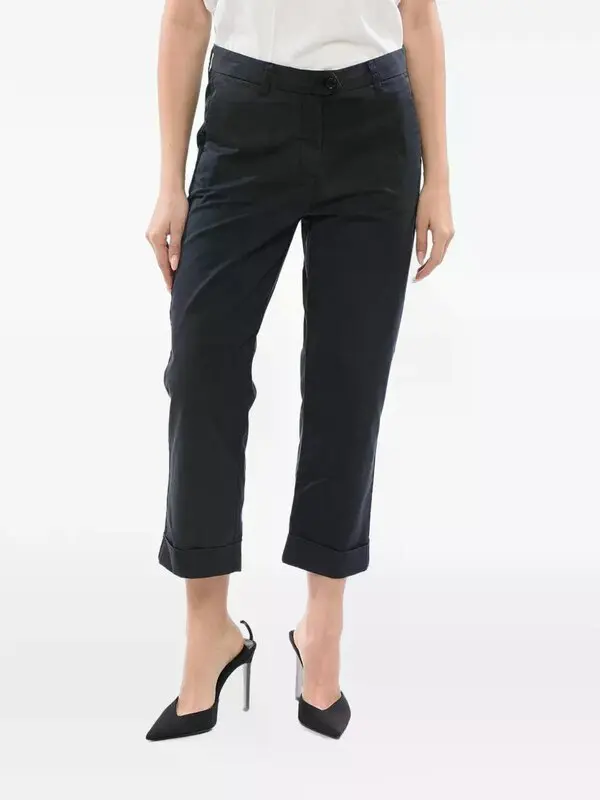 Woolrich Cuffed-hem Cropped Trousers