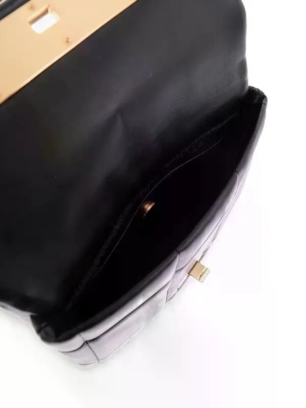 Moschino Quilted Cross Body Bag - Black