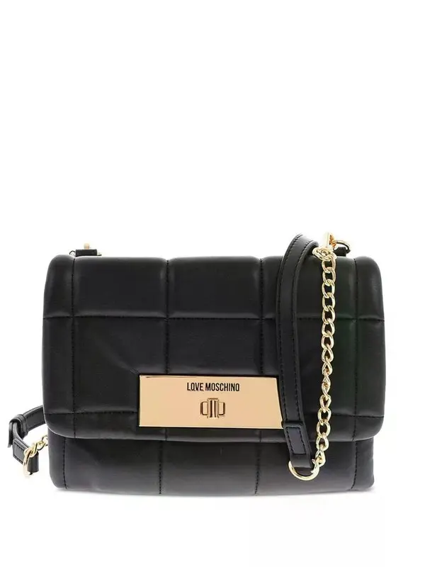 Moschino Quilted Cross Body Bag - Black