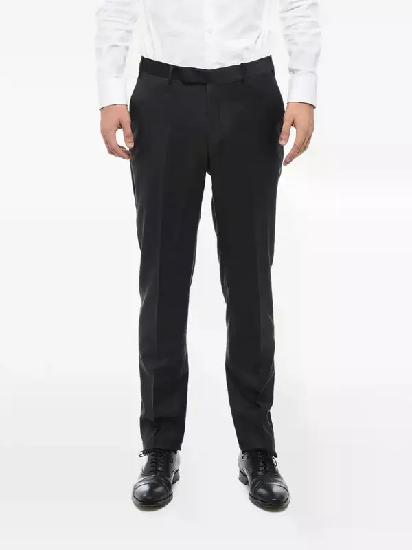 Corneliani Pressed-crease Tailored Trousers - Grey