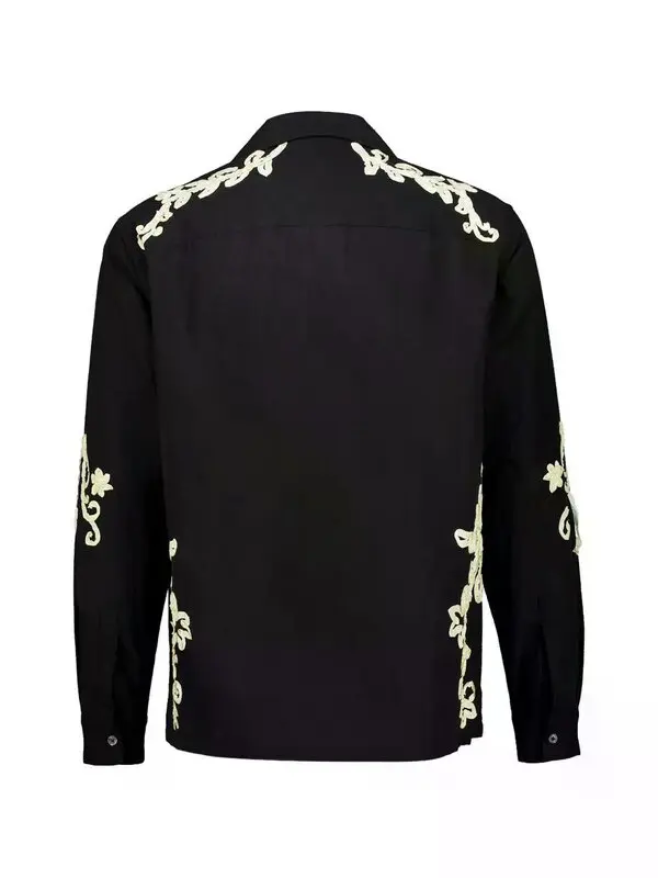 BAZISZT Taja Floral-embroidered Shirt