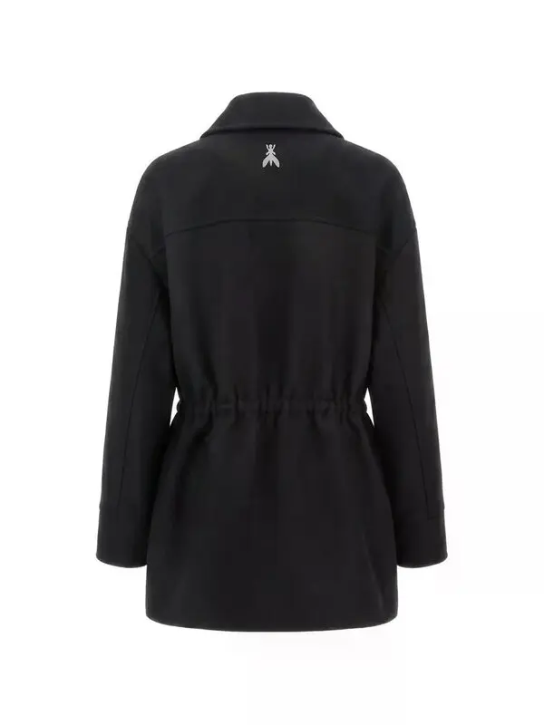 Patrizia Pepe Drawstring Long-sleeve Coat
