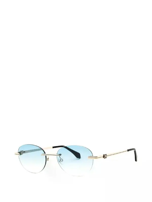 Palm Angels Oval Rimless Sunglasses
