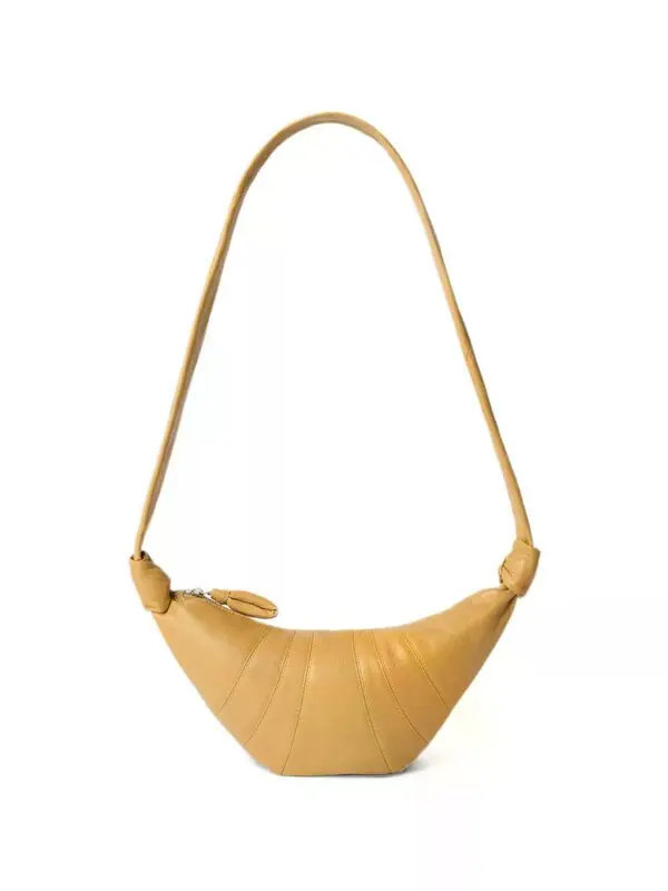 LEMAIRE Small Croissant Bag In Goat Leather - Neutrals