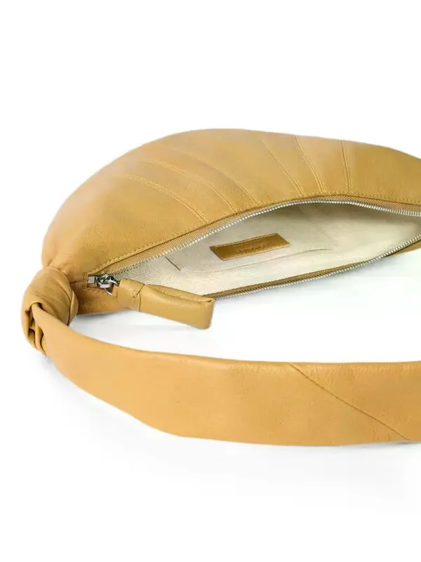 LEMAIRE Small Croissant Bag In Grained Goat Leather - Neutrals
