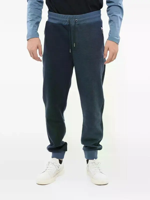 EDEN PARK Two-tone Drawstring-waist Track Pants
