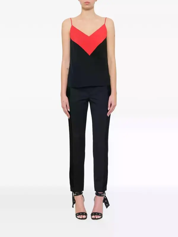 LANVIN Colour-block Silk Top