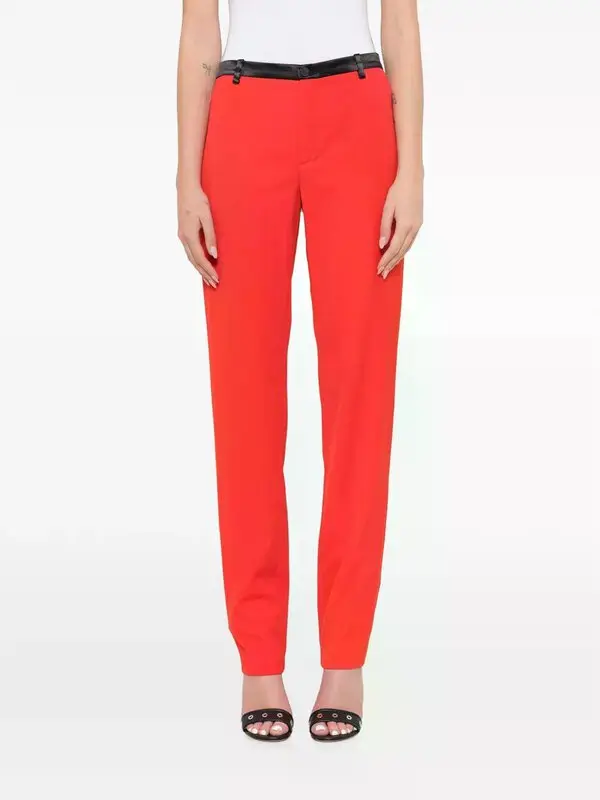 LANVIN Geranium Satin Waistband Trousers