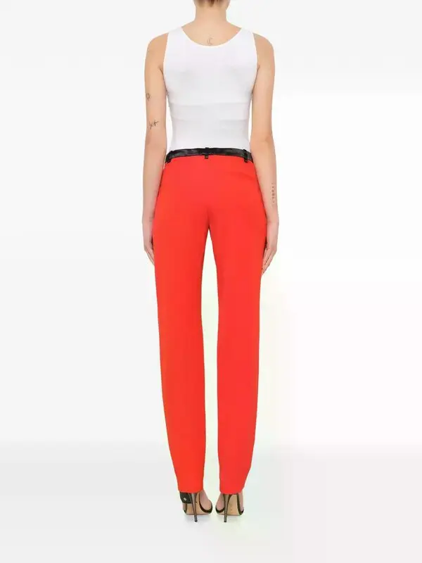 LANVIN Geranium Satin Waistband Trousers