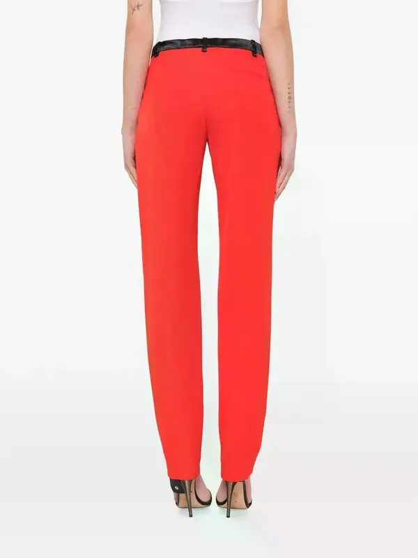 LANVIN Geranium Satin Waistband Trousers