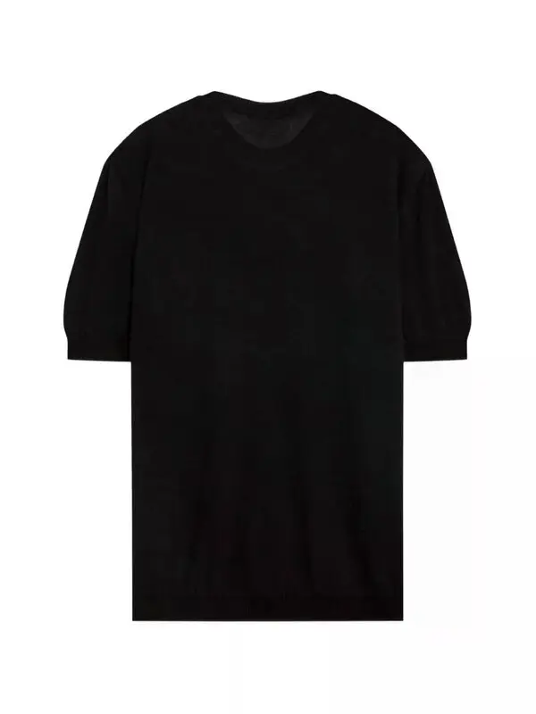 A PAPER KID Knitted T-shirt - Black