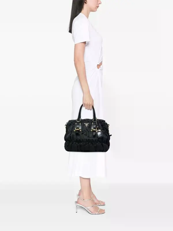 Prada Gaufre Tessuto Satchel