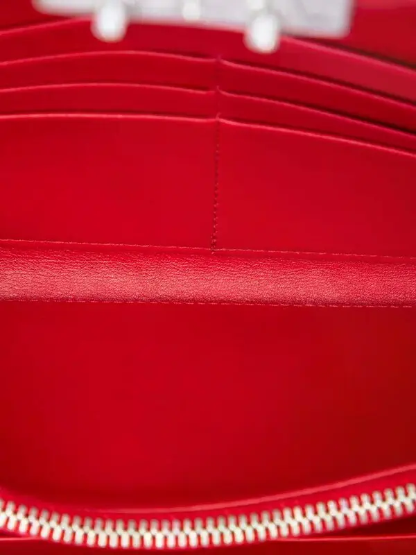 Dior Patent Cannage Miss Wallet On Chain Handbag - Red