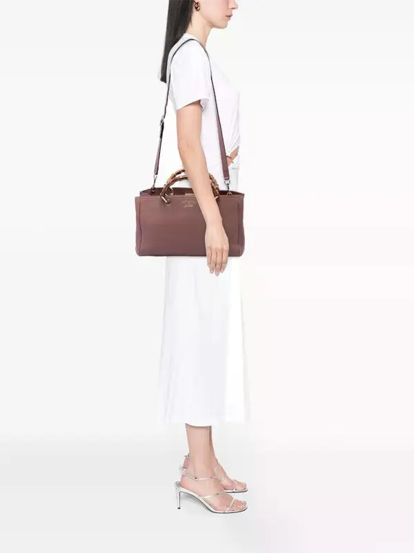 Gucci 2016-2026 Medium Calfskin Bamboo Shopper Satchel - Pink