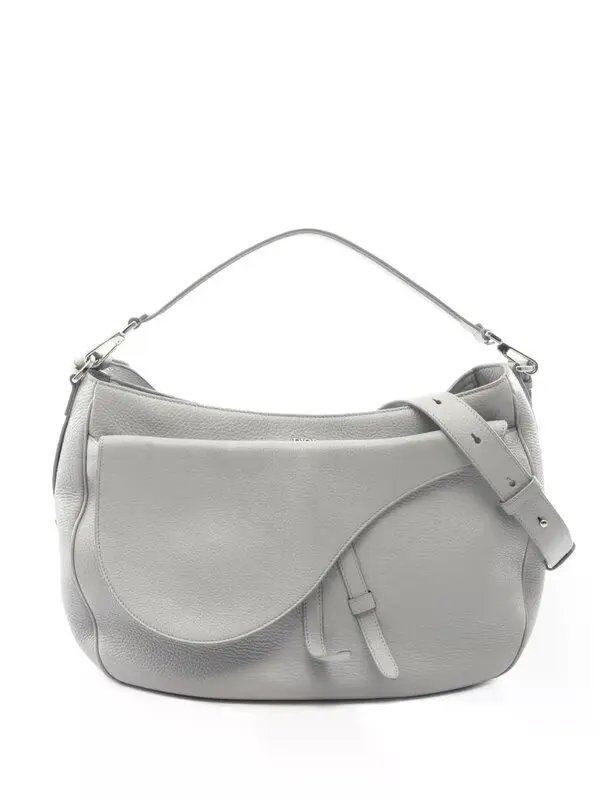 Dior Grained Calfskin Soft Saddle Satchel - Blue