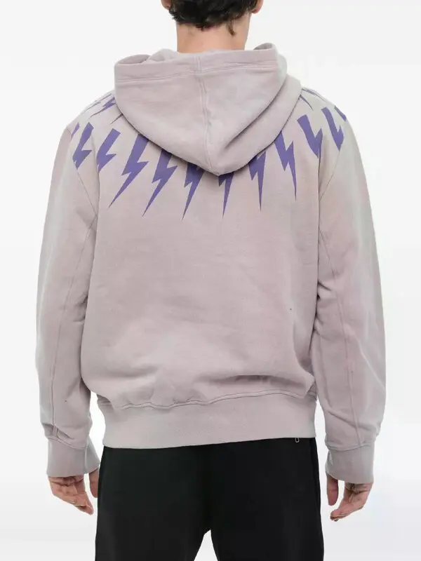 Neil Barrett Fairisle Thunderbolt Hoodie