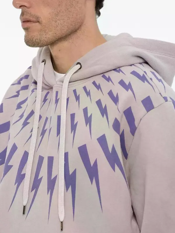 Neil Barrett Fairisle Thunderbolt Hoodie