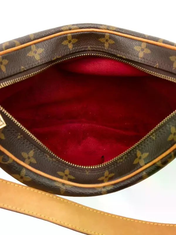 LOUIS VUITTON Monogram Croissant Mm Hobo Bag - Brown