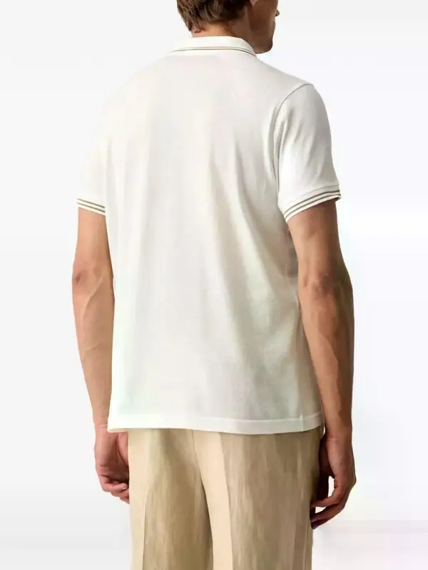 Karl Lagerfeld Zip-fastening Tipped Polo Shirt