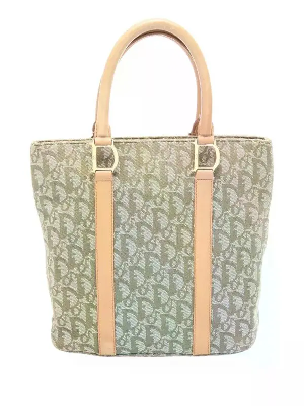 Dior 2000-2010 Diorissimo Trotter Canvas Tote Bag - Green