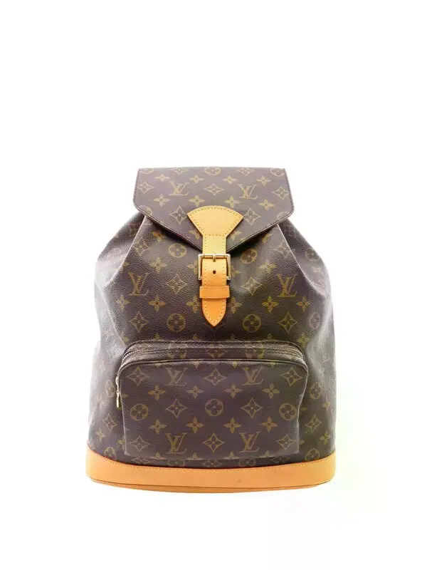 LOUIS VUITTON 1996 Monogram Montsouris Gm Backpack - Brown