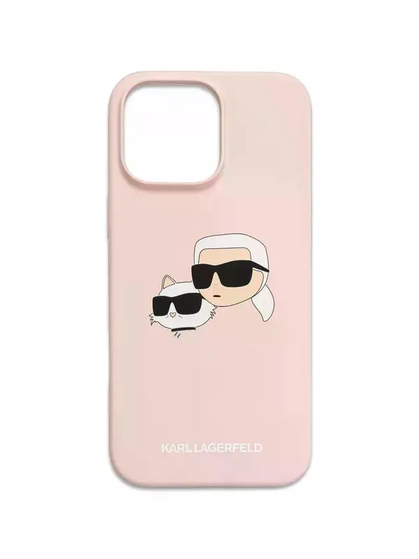 Karl Lagerfeld Ikonik Karl Choupette Iphone Case - Pink