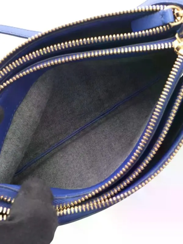 Celine Small Lambskin Trio Crossbody Bag - Blue