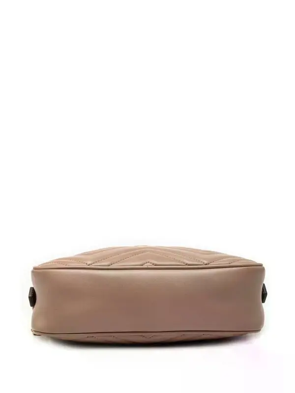 Gucci Gg Marmont Matelassé Leather Crossbody Bag - Brown