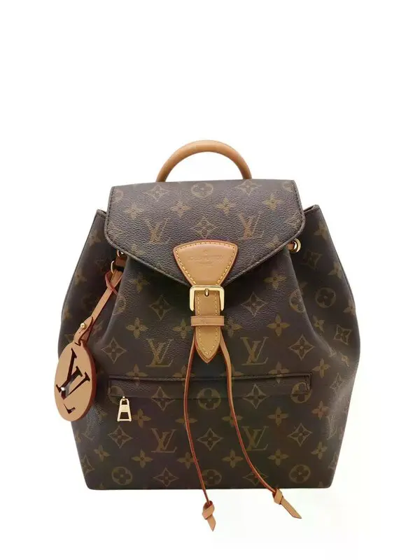 LOUIS VUITTON 2021-2026 Monogram Montsouris Nm Pm Backpack - Brown