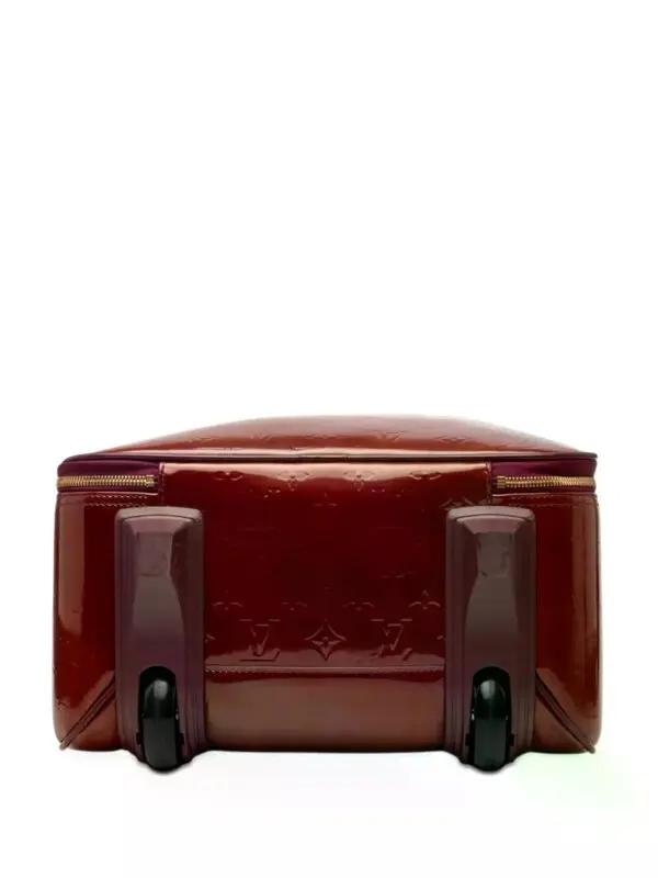 LOUIS VUITTON Monogram Vernis Pégase 45 Travel Bag - Red