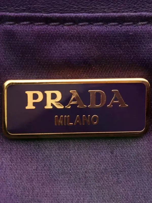 Prada Tessuto Stampato Chain Crossbody Bag