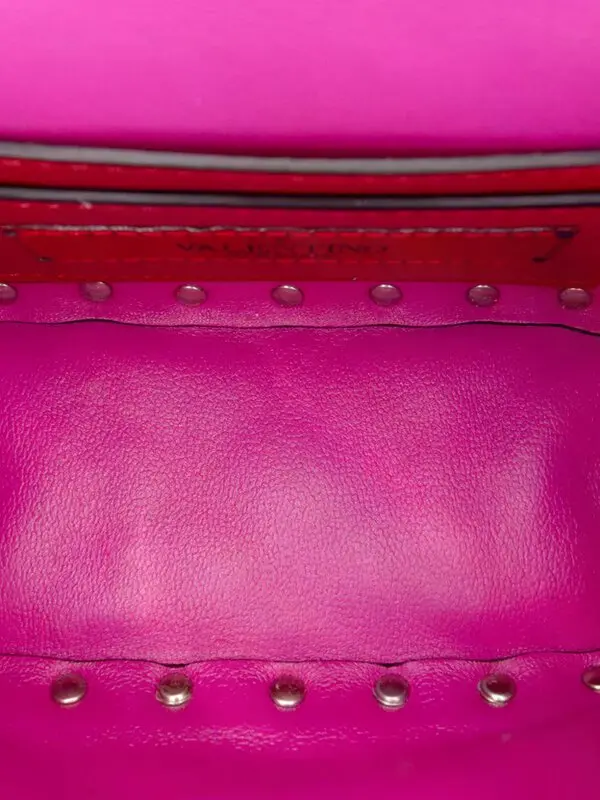 Valentino Garavani 2000-2017 Micro Patent Rockstud Spike Satchel