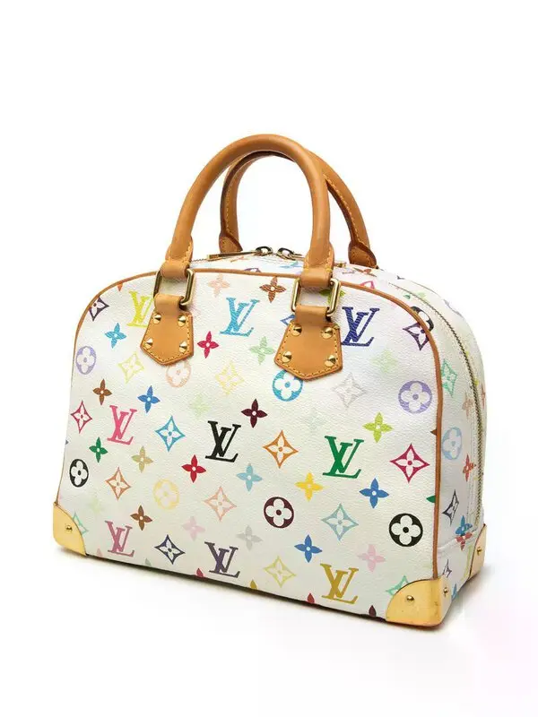 LOUIS VUITTON Monogram Multicolore Trouville Handbag - White