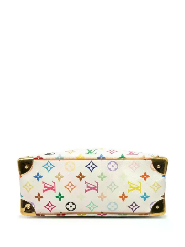 LOUIS VUITTON Monogram Multicolore Trouville Handbag - White