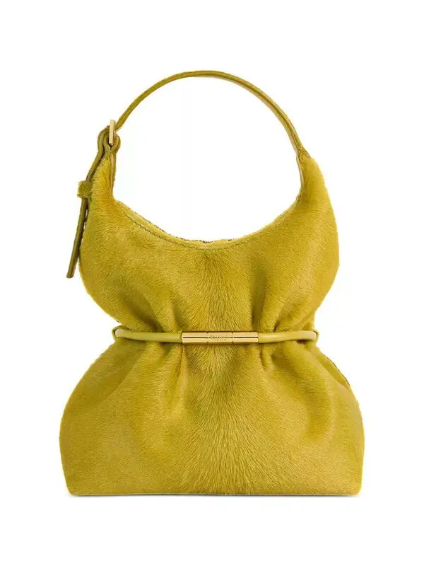 Balmain Sphynx Mini Bag In Pony-effect Leather - Green