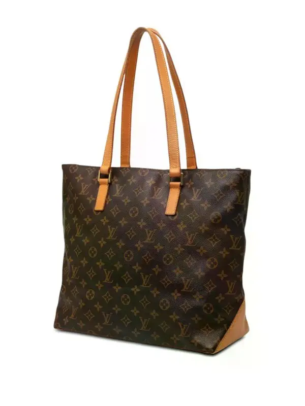 LOUIS VUITTON Monogram Canvas Cabas Mezzo Tote Bag - Brown