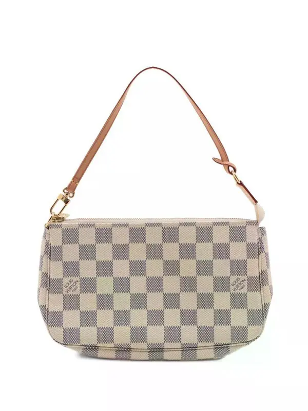 LOUIS VUITTON 2008 Damier Azur Pochette Accessoires Shoulder Bag - White