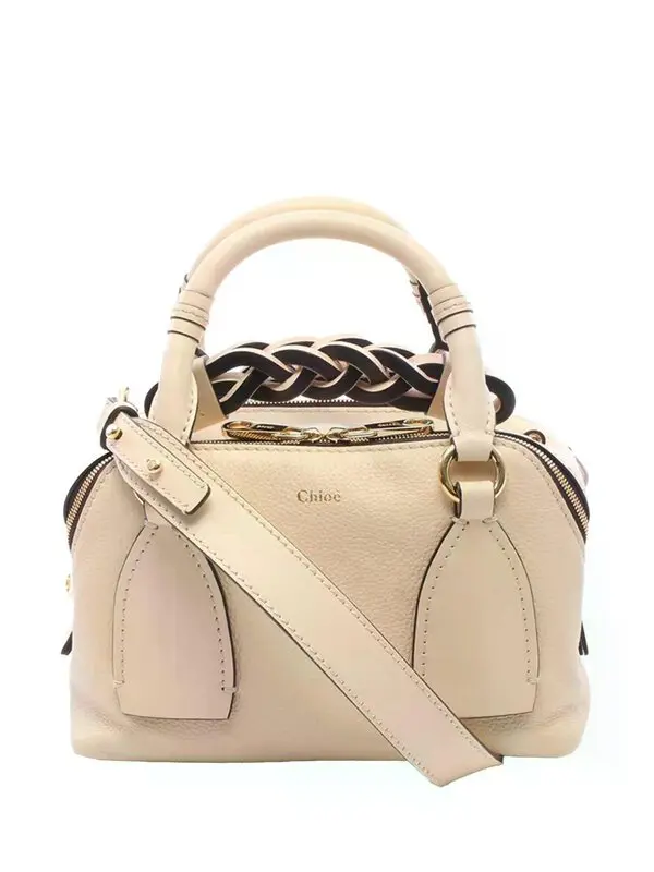 Chloé 2020-2021 Small Leather Daria Satchel - Neutrals