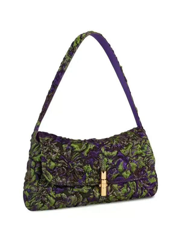 Balmain Metropolis Jacquard Bag - Purple