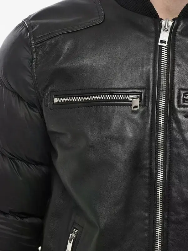 DIESEL® L-boy-pu Panelled Bomber Jacket