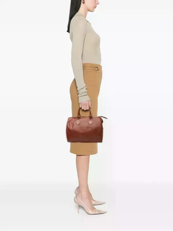 LOUIS VUITTON Epi Speedy 25 Boston Bag - Brown