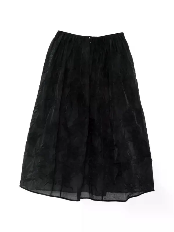 Cecilie Bahnsen Fuana Bow-jacquard Pleated Midi Skirt - Black