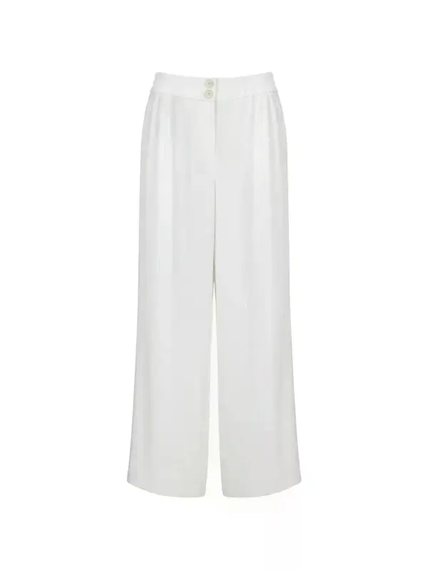 Black Label Wide-leg Trousers - White