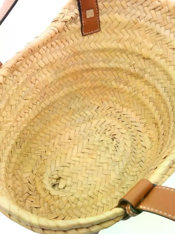 Loewe Raffia Anagram Basket Tote Bag - Neutrals