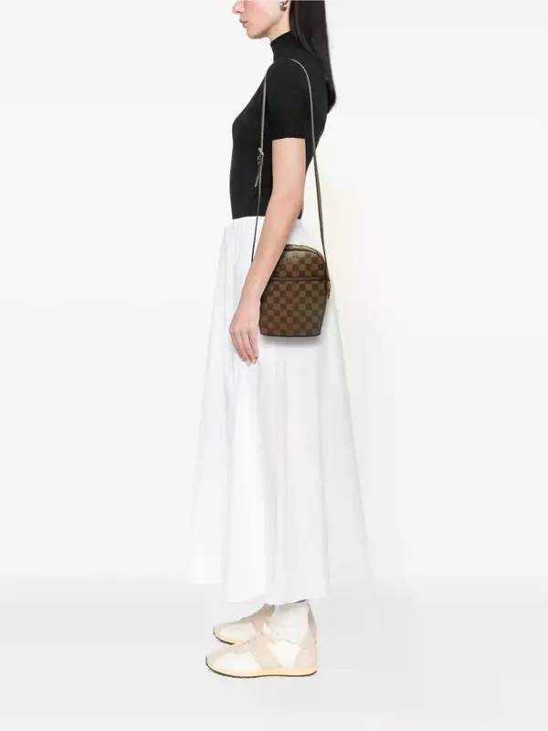 LOUIS VUITTON Damier Ebene Ipanema Pm Crossbody Bag - Brown