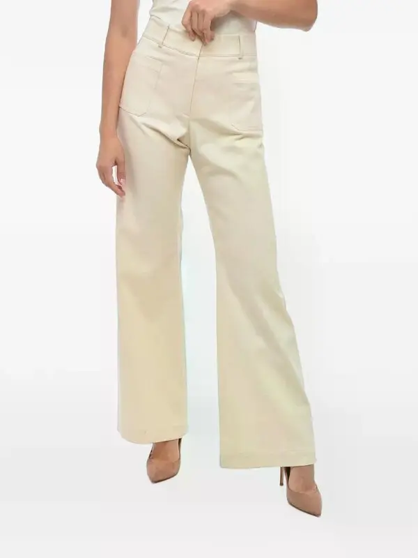 QL2 QUELLEDUE Patch-pocket Trousers - Neutrals