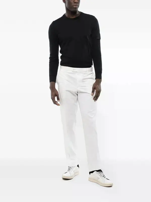 Corneliani Belt-loops Trousers - White