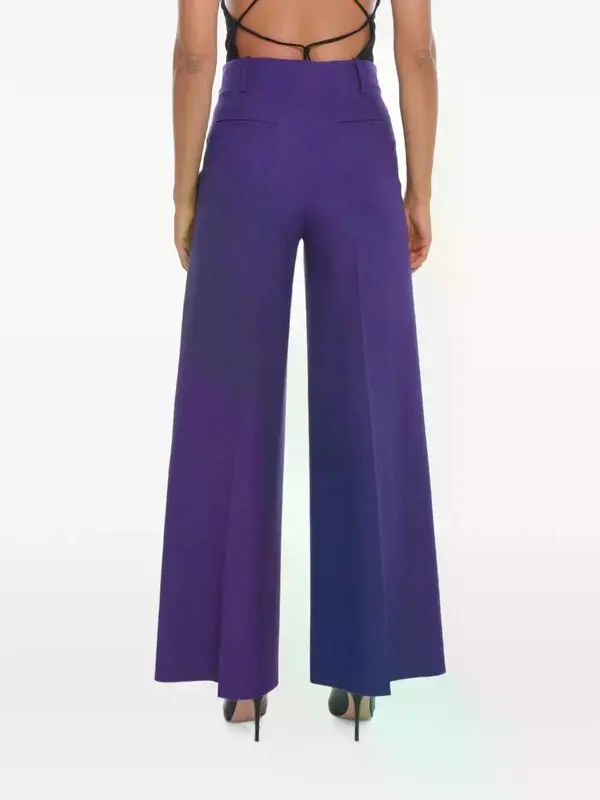 SUPER BLOND Front-pleat Palazzo Pants