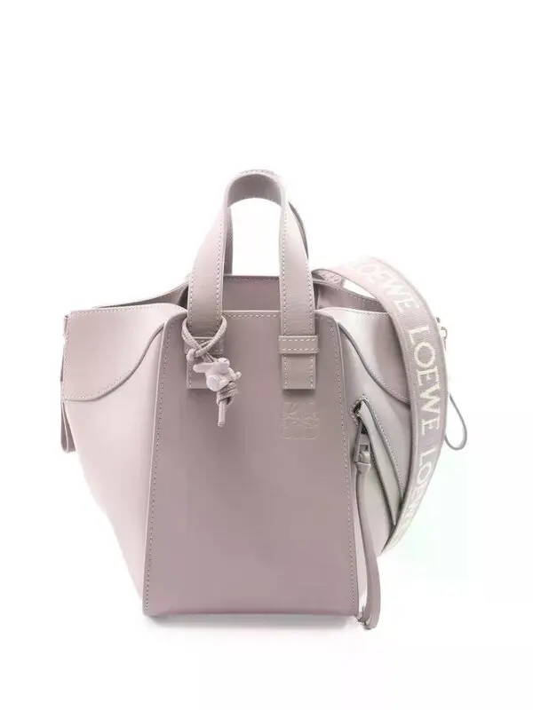 Loewe Soft Grained Calfskin Compact Hammock Bag Satchel - Purple